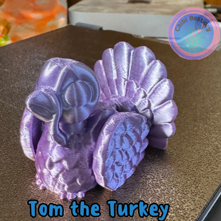3D Printable Tom the Turkey Flexi by ChibiBestiary
